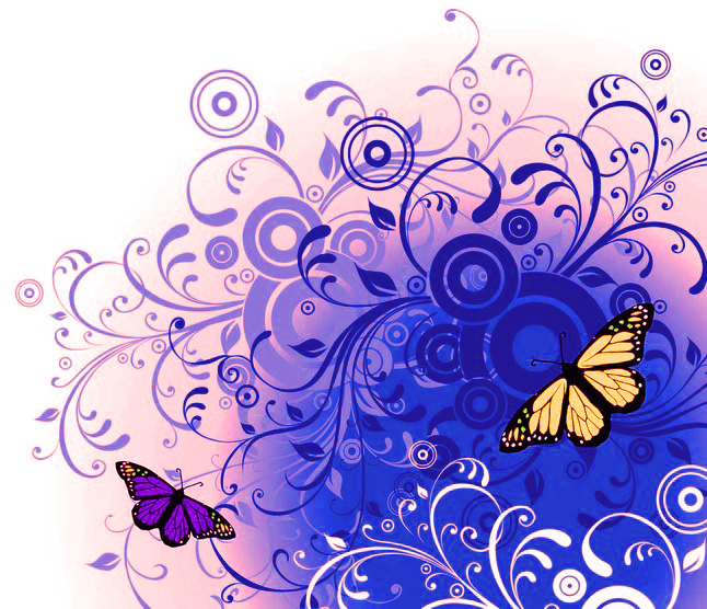 Jennifer Collector of Hobbies: Butterfly Swirls Free Digital paper