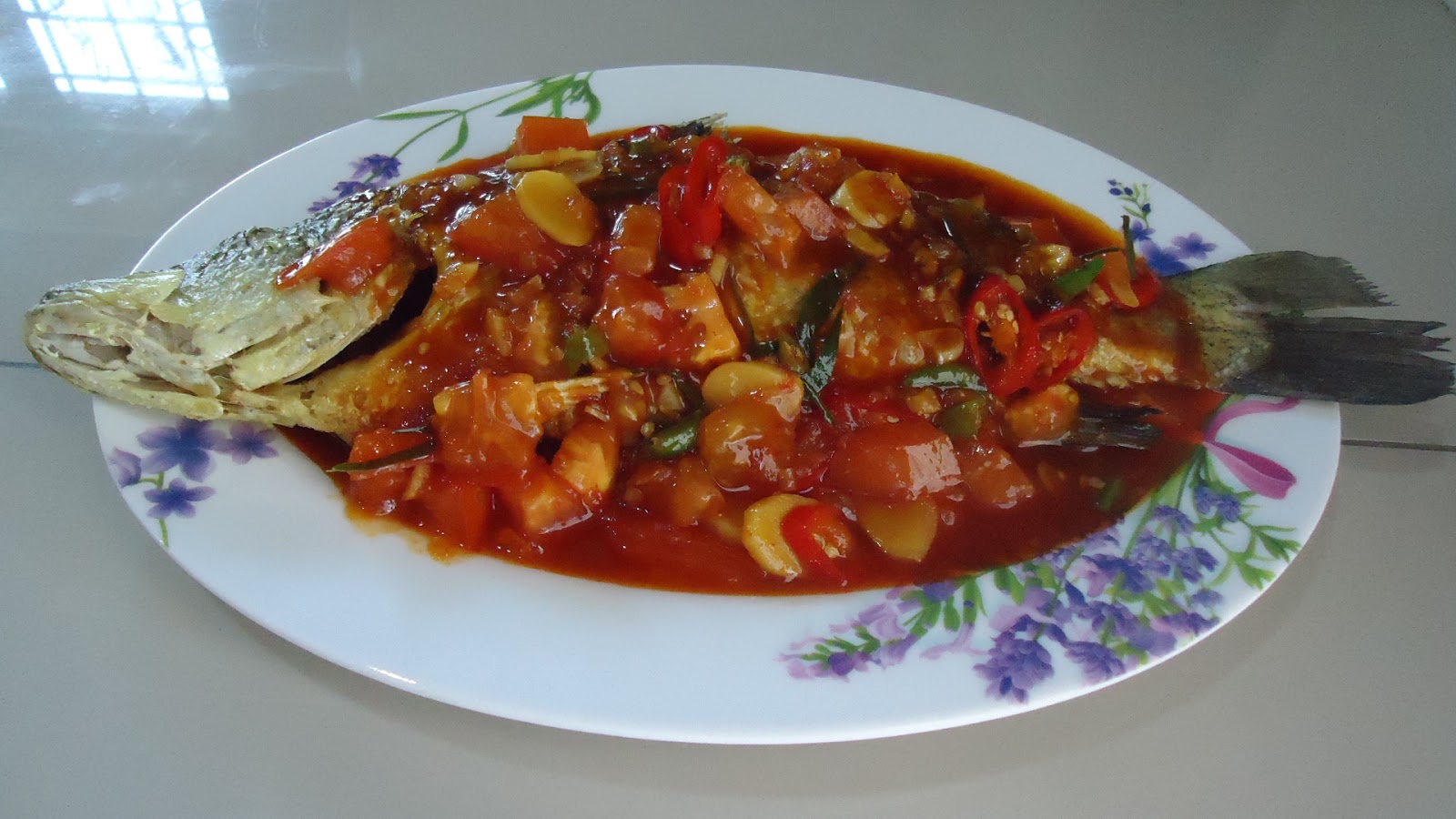 Zara ♥ Baking: IKAN SIAKAP 3 RASA ALA THAI...