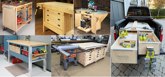 Workbenches and Work Tables Plans - Free Plans 4 All