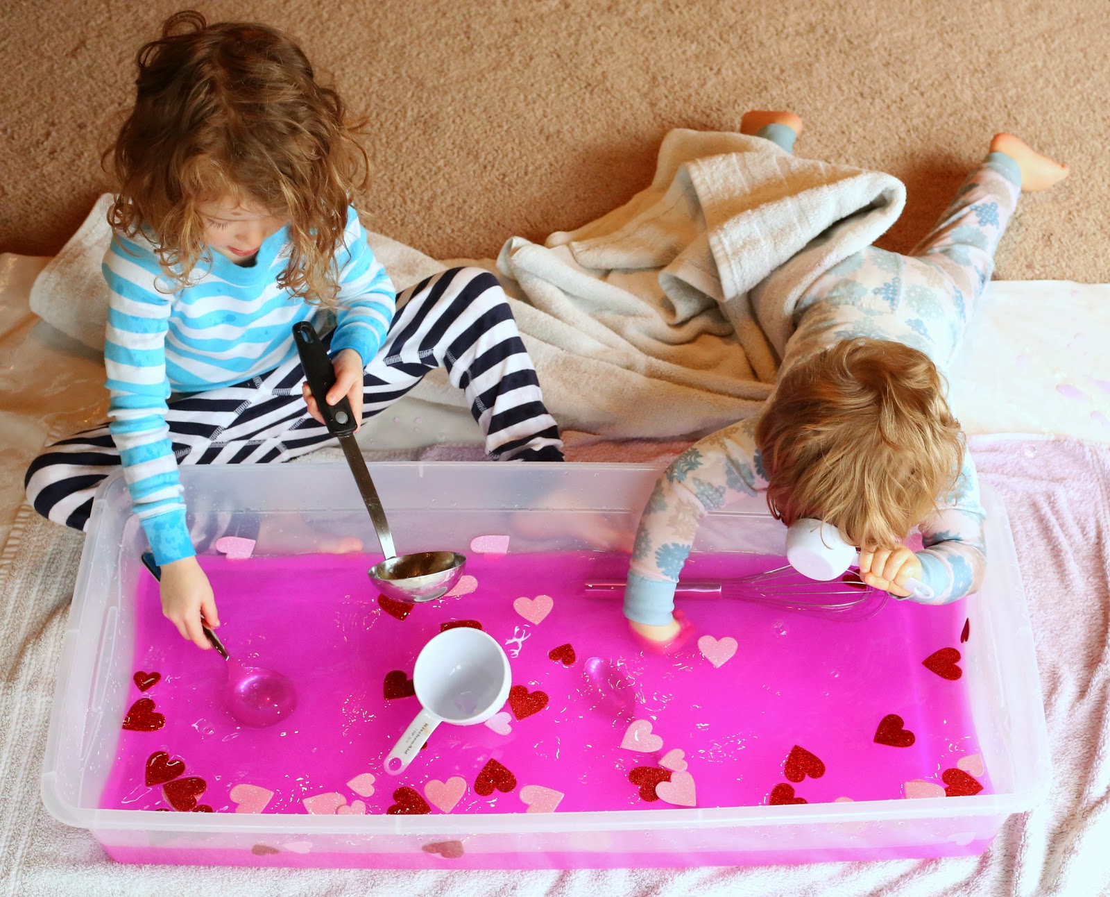 Toddler Sensory Play: Valentine's Day Soup