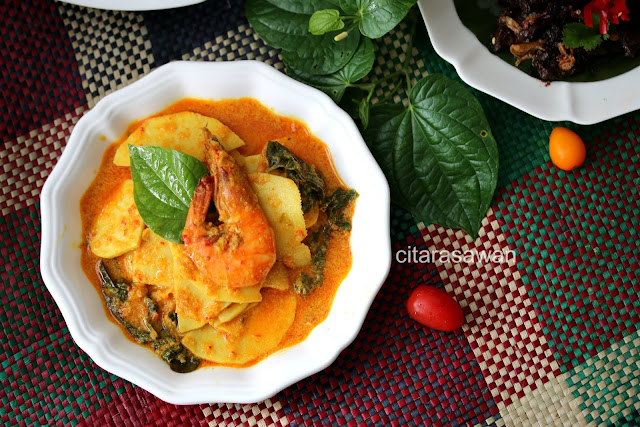 Rebung Masak Lemak Udang Daun Kaduk ~ Resepi Terbaik