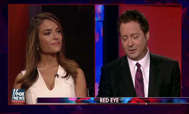 Fox News Babes: Kristin Tate Beautiful Cleavage and Legs in White Dress ...
