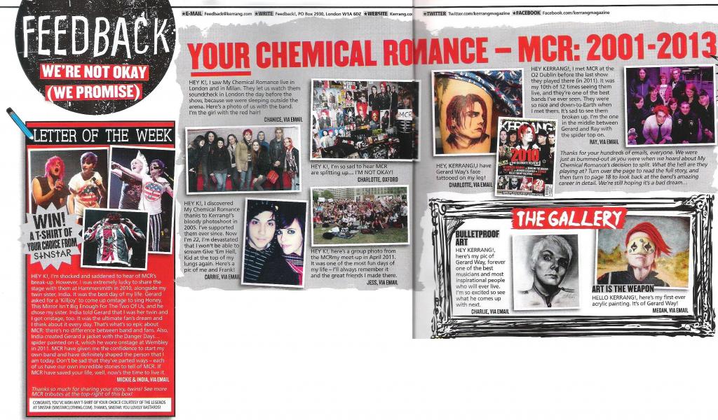 Emily Blame: Kerrang’s Issue with MCR article