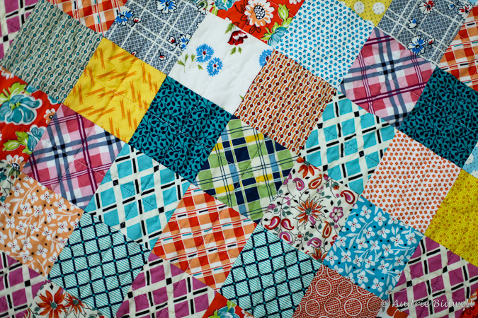 Blue is Bleu: DS Patchwork Baby Quilt