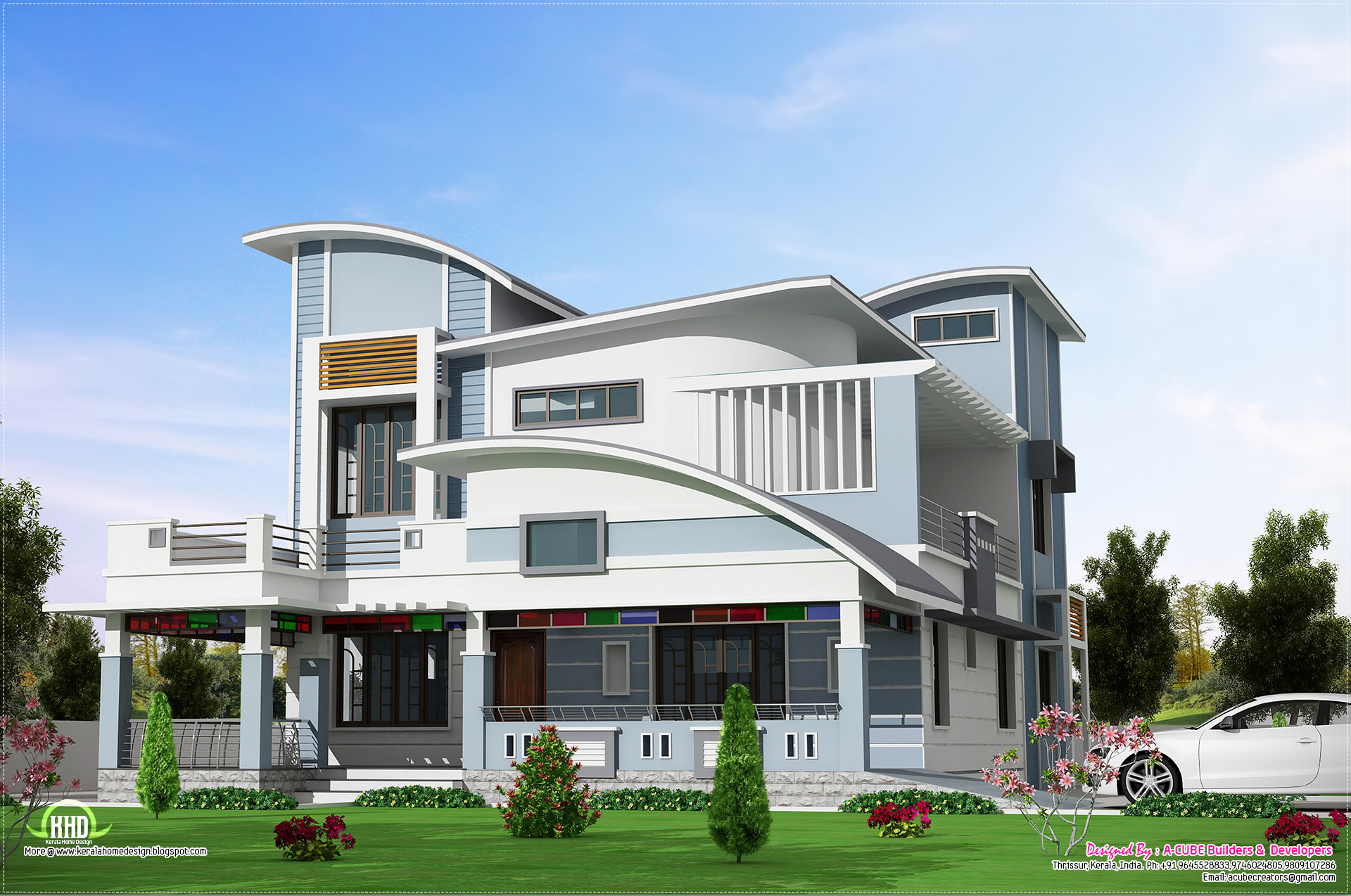 Modern Unique Style Villa Design Kerala Home Design And Floor Plans modern-unique-style-villa-design-kerala-home-design-and-floor-plans