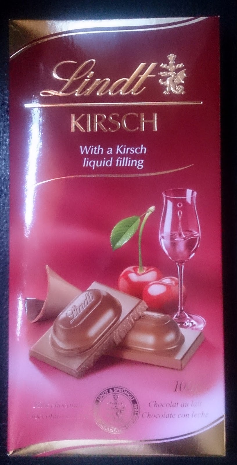 Chwile zasłodzenia: Lindt Cognac mleczna z koniakiem; Lindt Kirsch ...