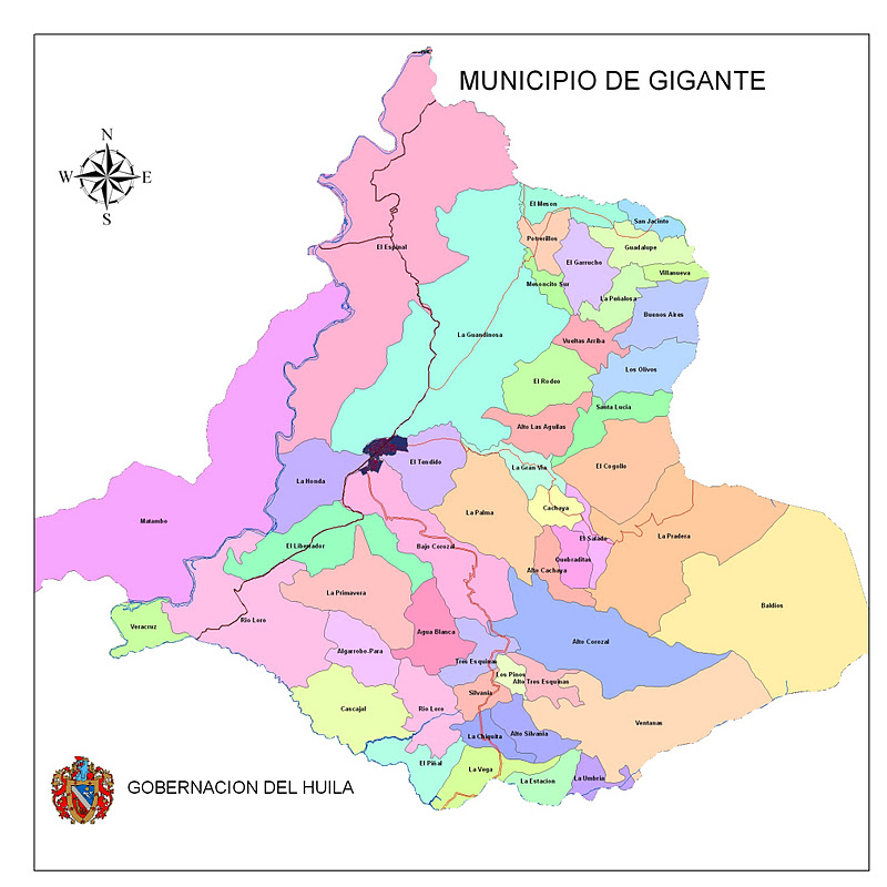 Noticias, Arte, Cultura y Turismo: 37 MUNICIPIOS: MAPAS HUILA