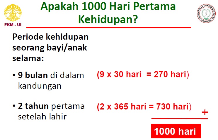 Pentingnya 1000 Hari Pertama Kehidupan Untuk Generasi Emas - Nona Melinda