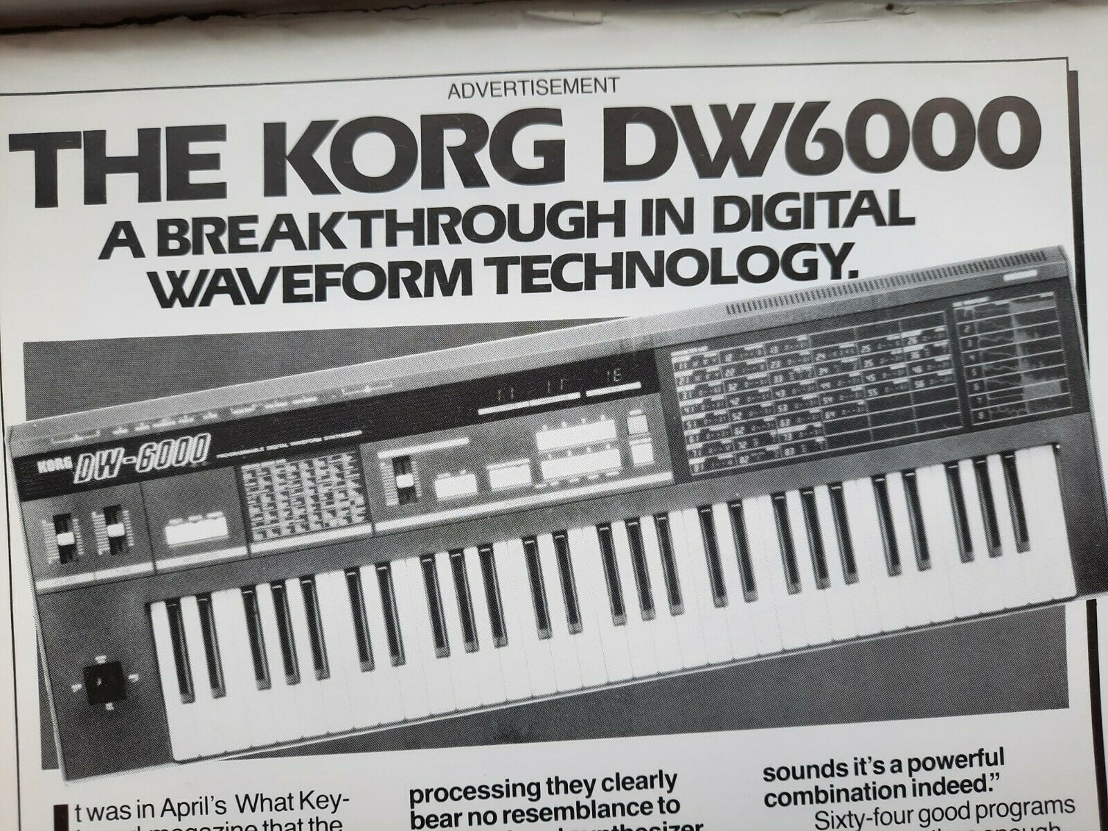 MATRIXSYNTH: 1984 KORG DW6000 Brochure