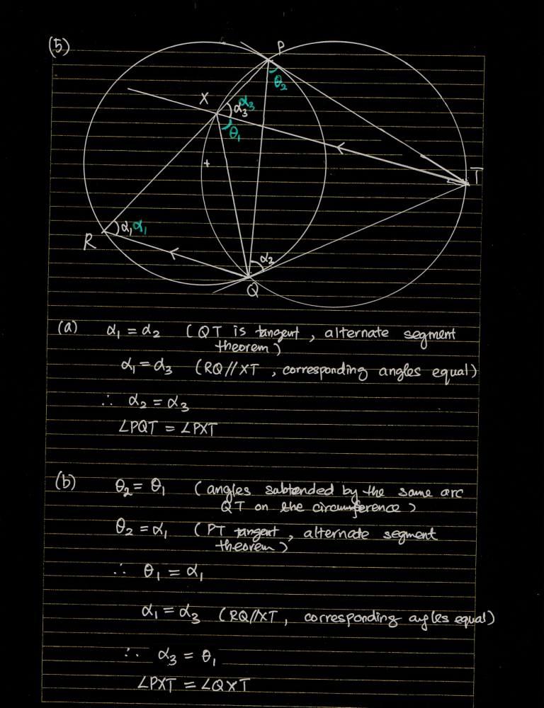 MATHEMATICS T STPM: GEOMETRY DEDUCTION