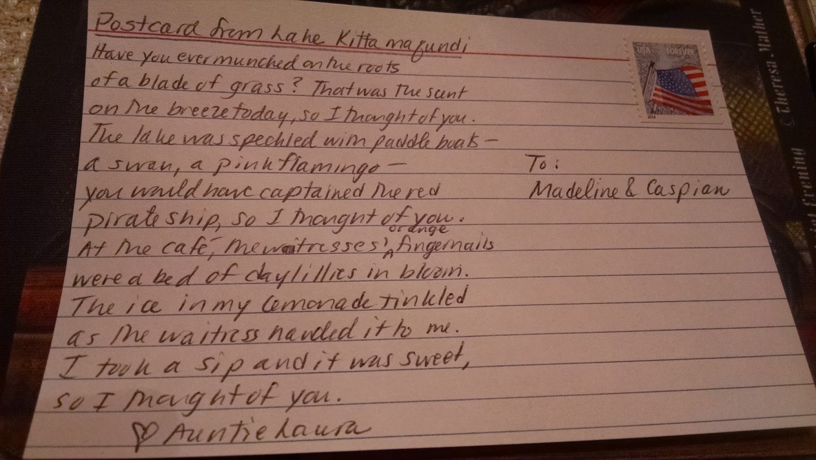 Today's Little Ditty: Laura Shovan: Summer Postcard Poetry