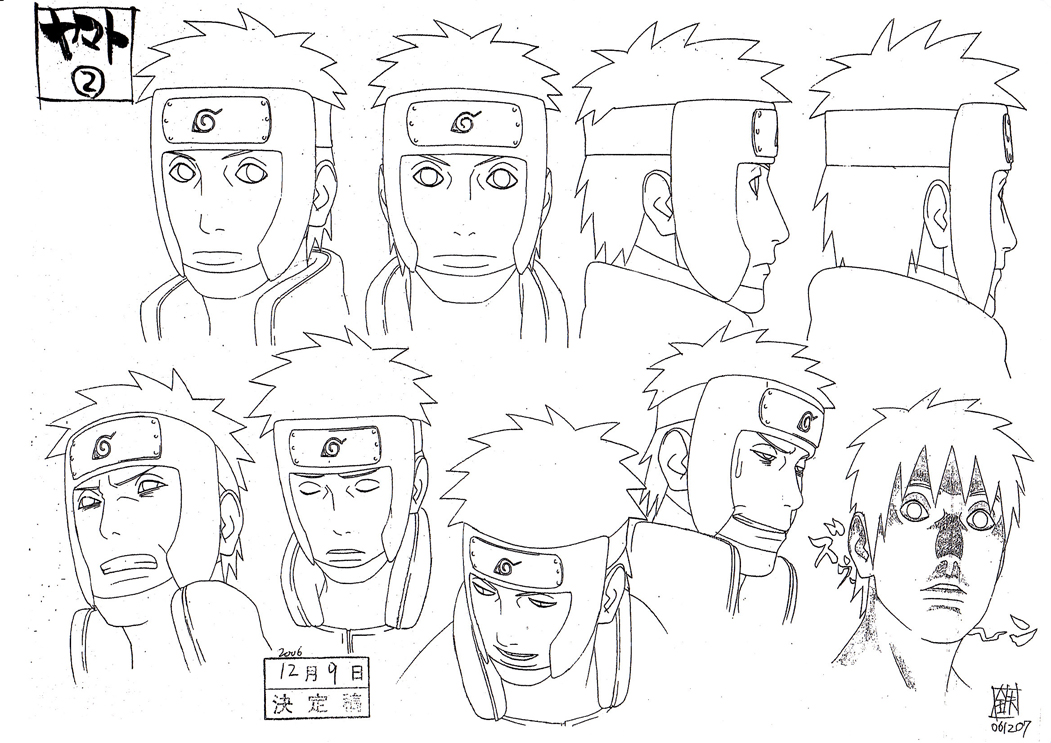 Naruto-Expo: Model sheet ou Settei Naruto (1)
