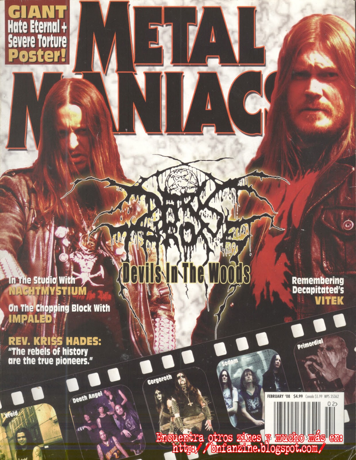BN Fanzine: METAL MANIACS MAGAZINE.... ALGUNOS NÚMEROS RECIÉN HORNEADOS ...