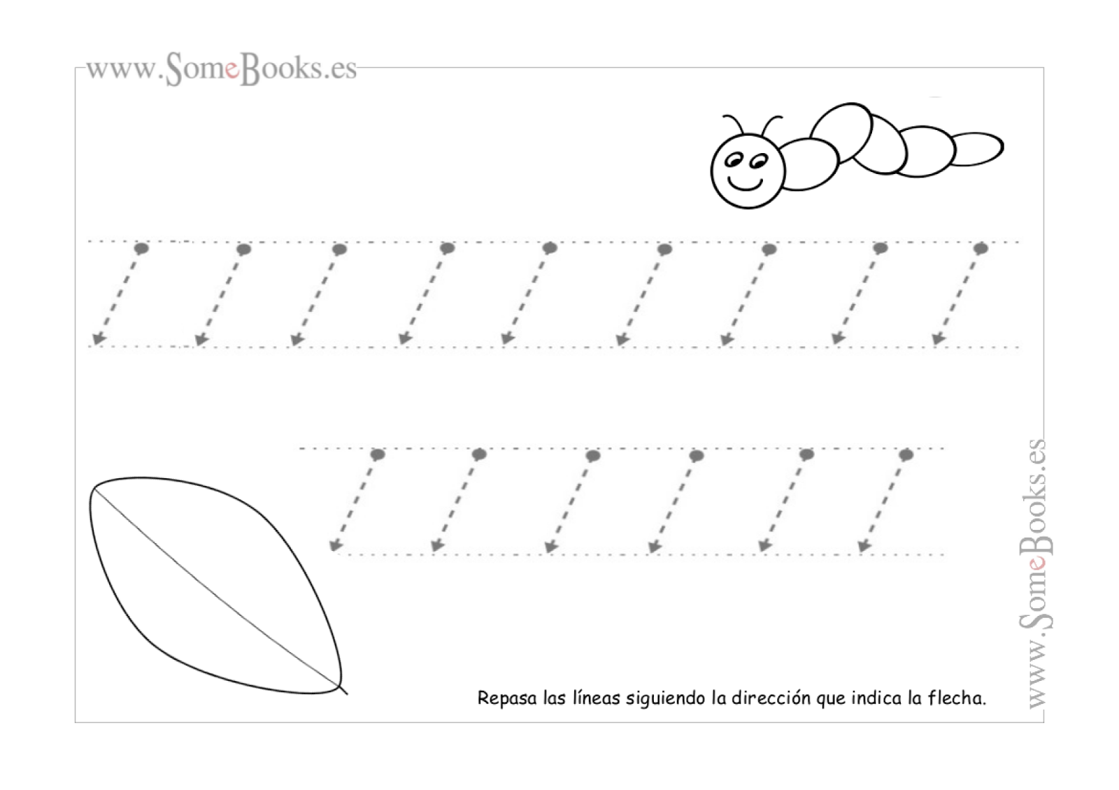 INFANTILES DE ANA V.: GRAFOMOTRICIDAD: TRAZO INCLINADO