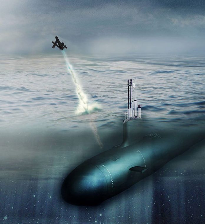 Submarine deployed flying drone will be deployed and operated in ...