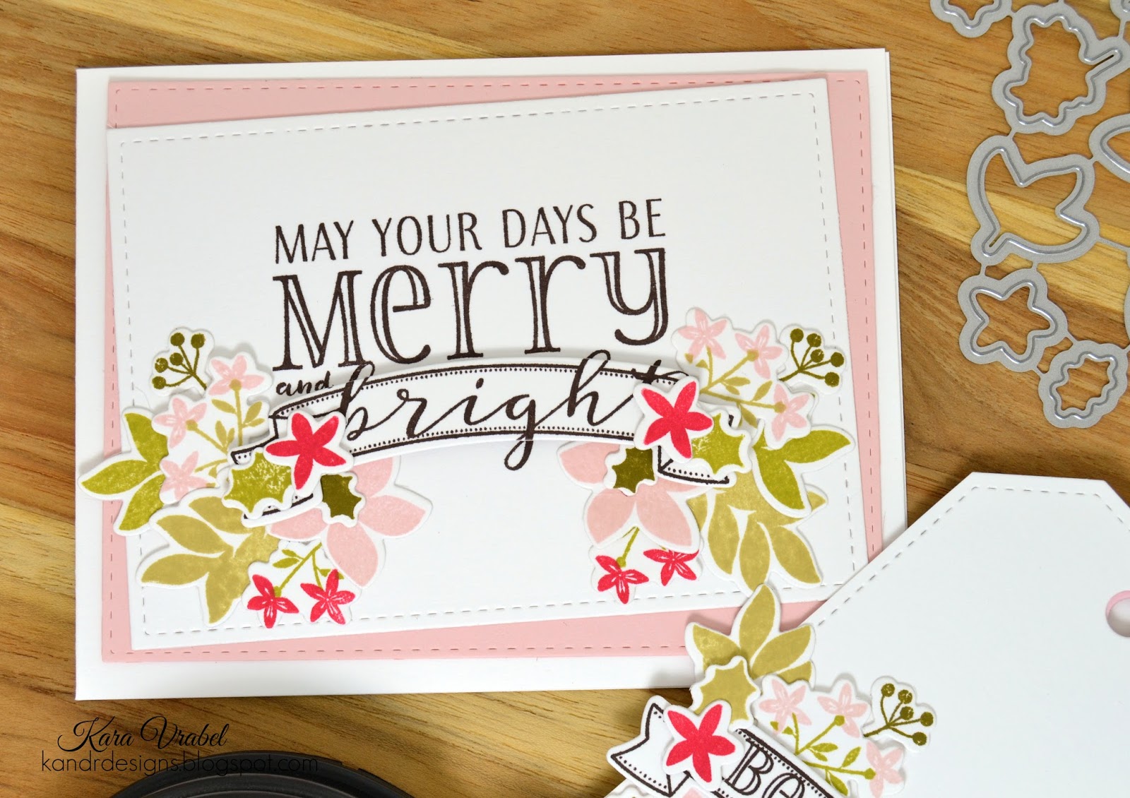 K and R Designs: Be Merry {Matching Card and Gift Tags}