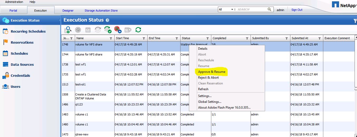 Remote Infrastructure Management: NetApp WFA Management