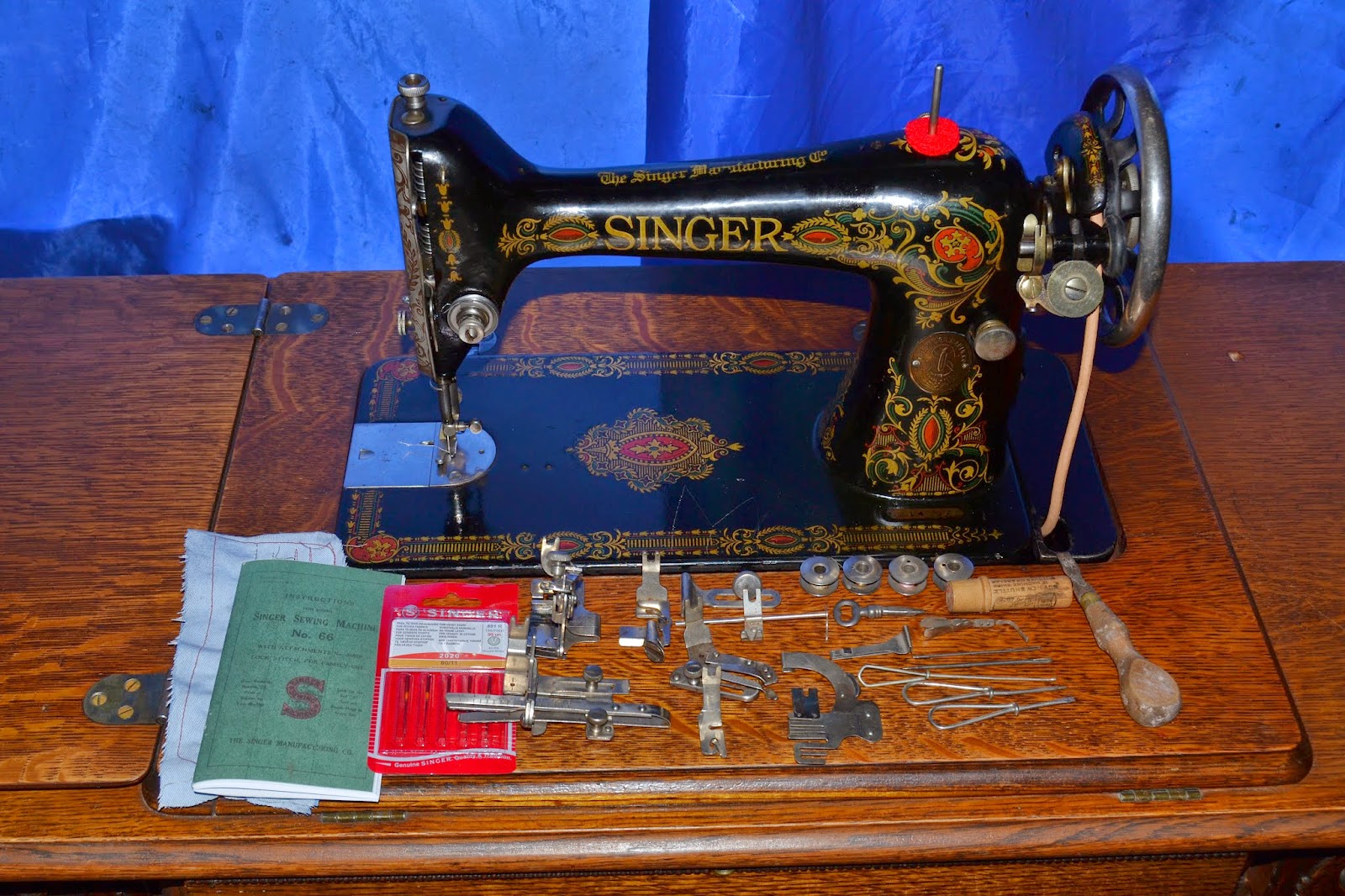SINGER 27 SPHINX AND 66 REDEYE TREADLES SERVICED AND FOR SALE: SINGER ...