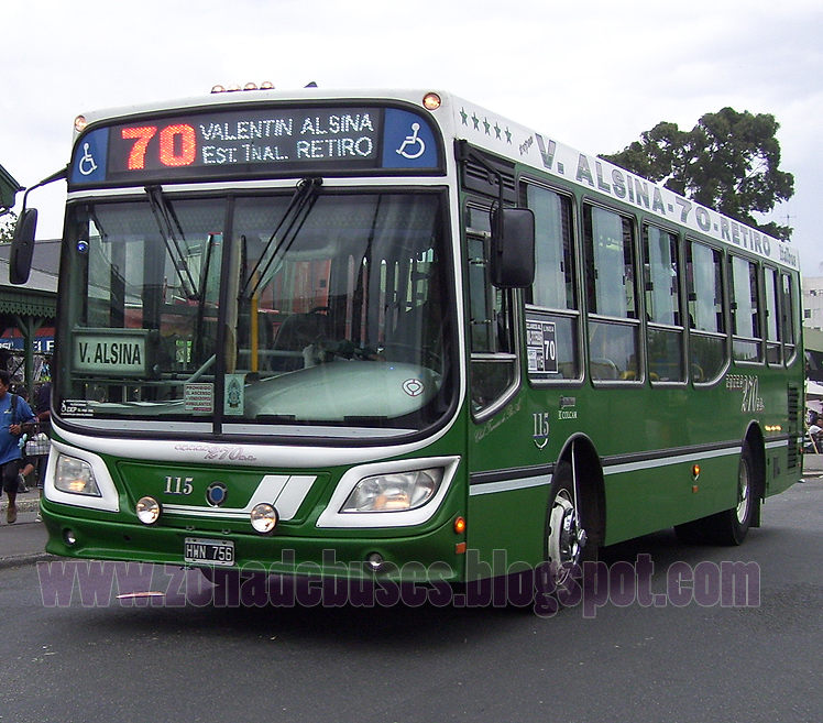Colectibus - Zona de Buses: LINEA 70