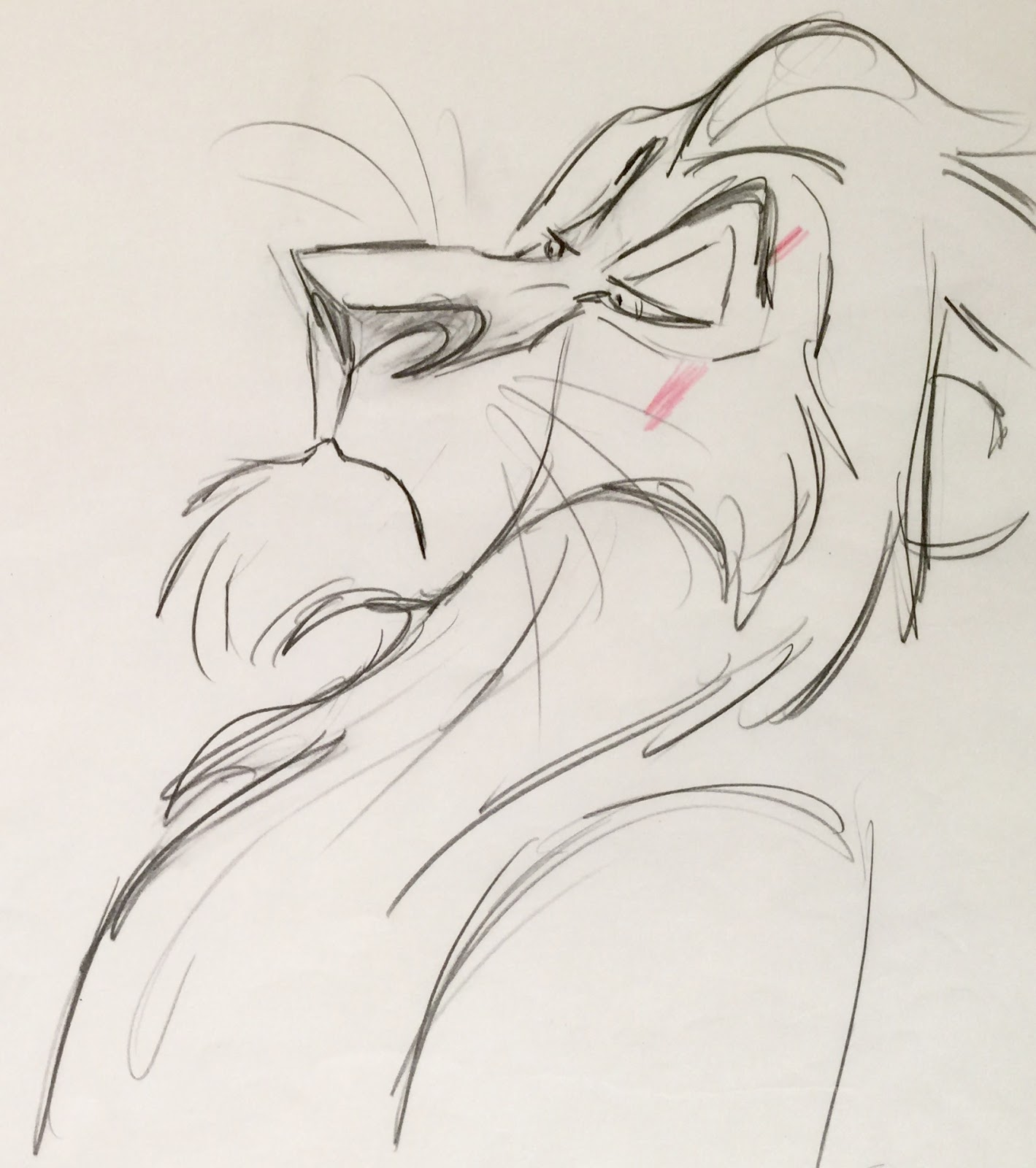Animation Collection: Original Production Animation Drawing of Scar ...