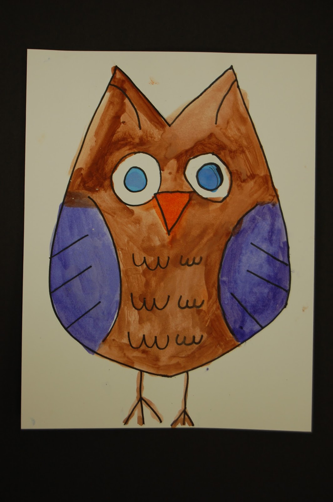 super happy art class: Owl Symmetry