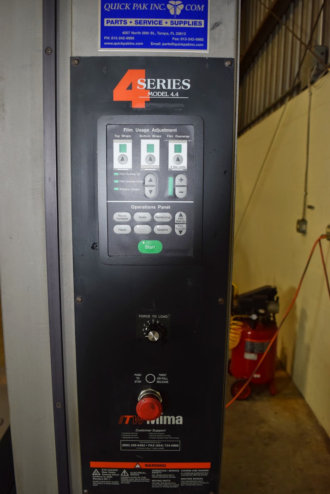 ITW Mima 4.4S-HP Stretch Wrap Machine with Split Base