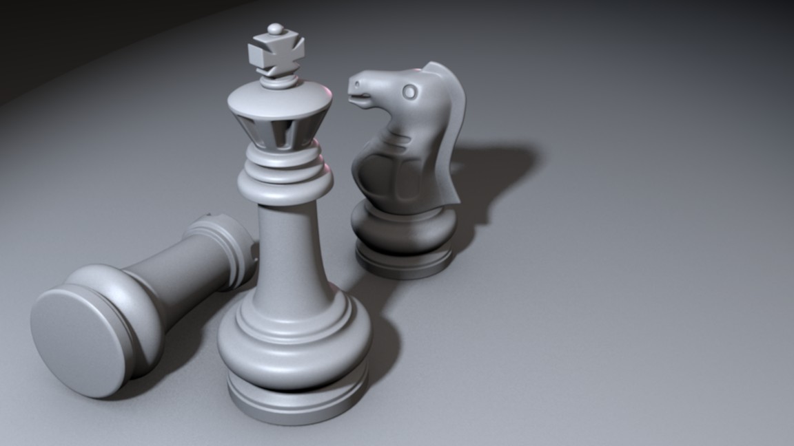 Blender360: Cycles: Chess Pieces (Blender Internal Render)