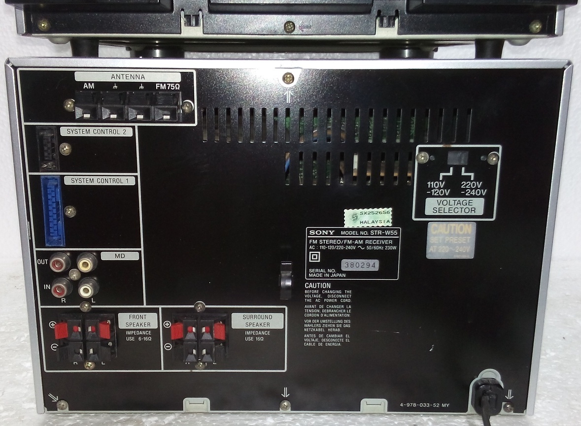 BARANG BARANG ELEKTRIK TERPAKAI DAN RARE: Hifi SONY Model MHC-W55