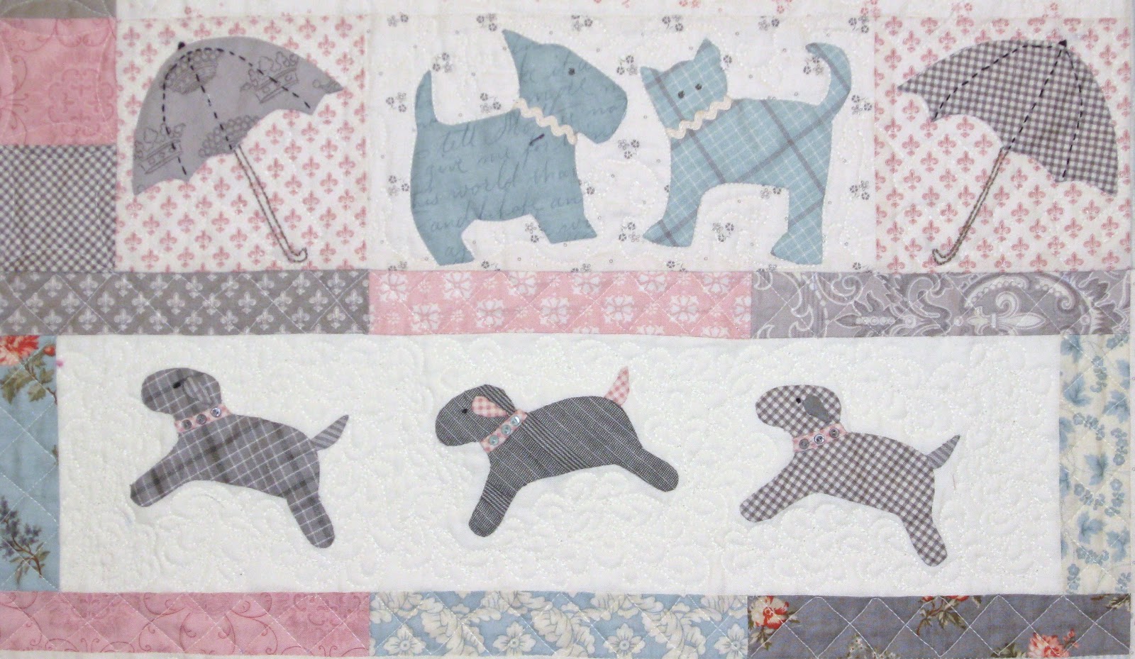 Gingerbread Girl's Quilting Adventures: Raining Cats and Dogs Quilt