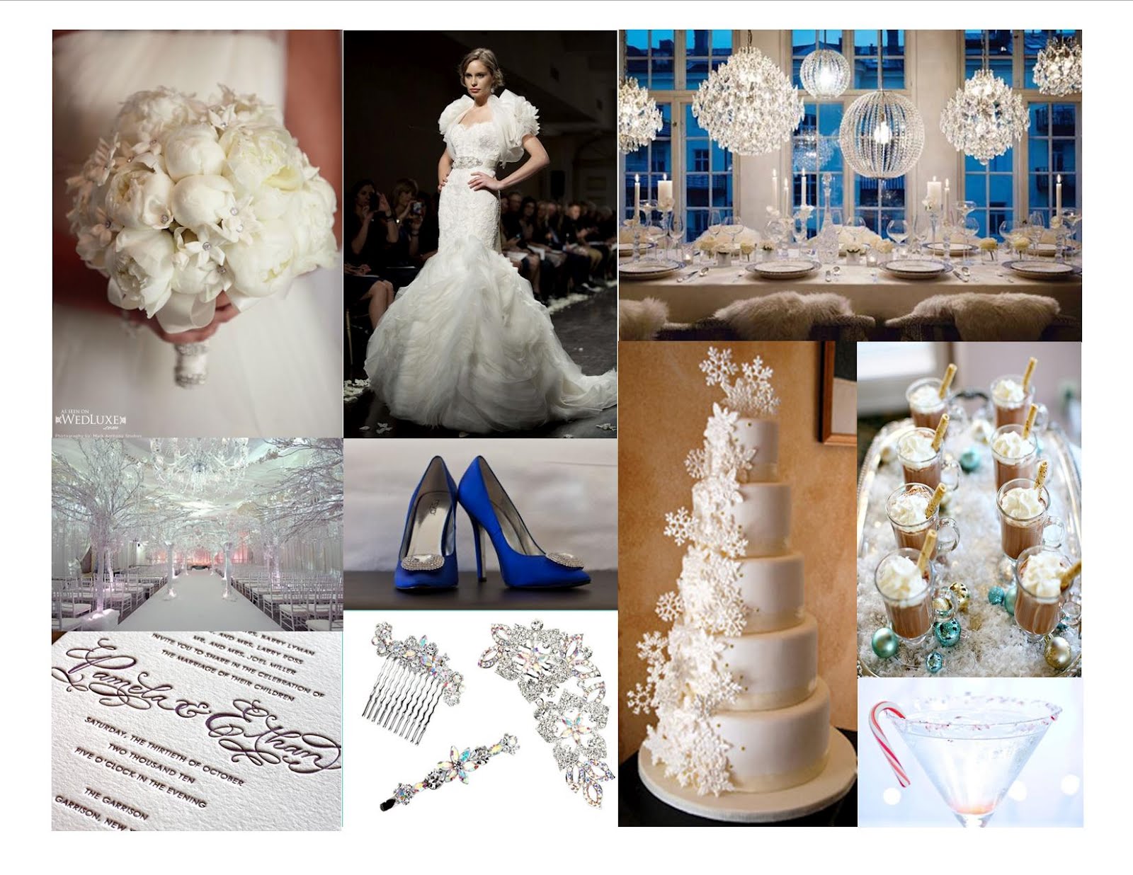 Ottawa Event and Wedding Services: Elegant blue winter wedding decor ...