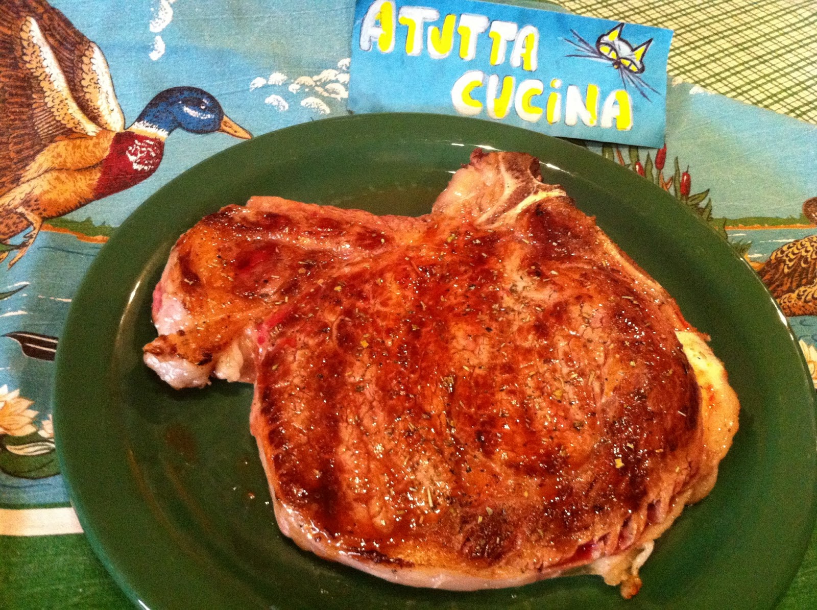 A TUTTA CUCINA: COSTATA di MANZO agli AROMI