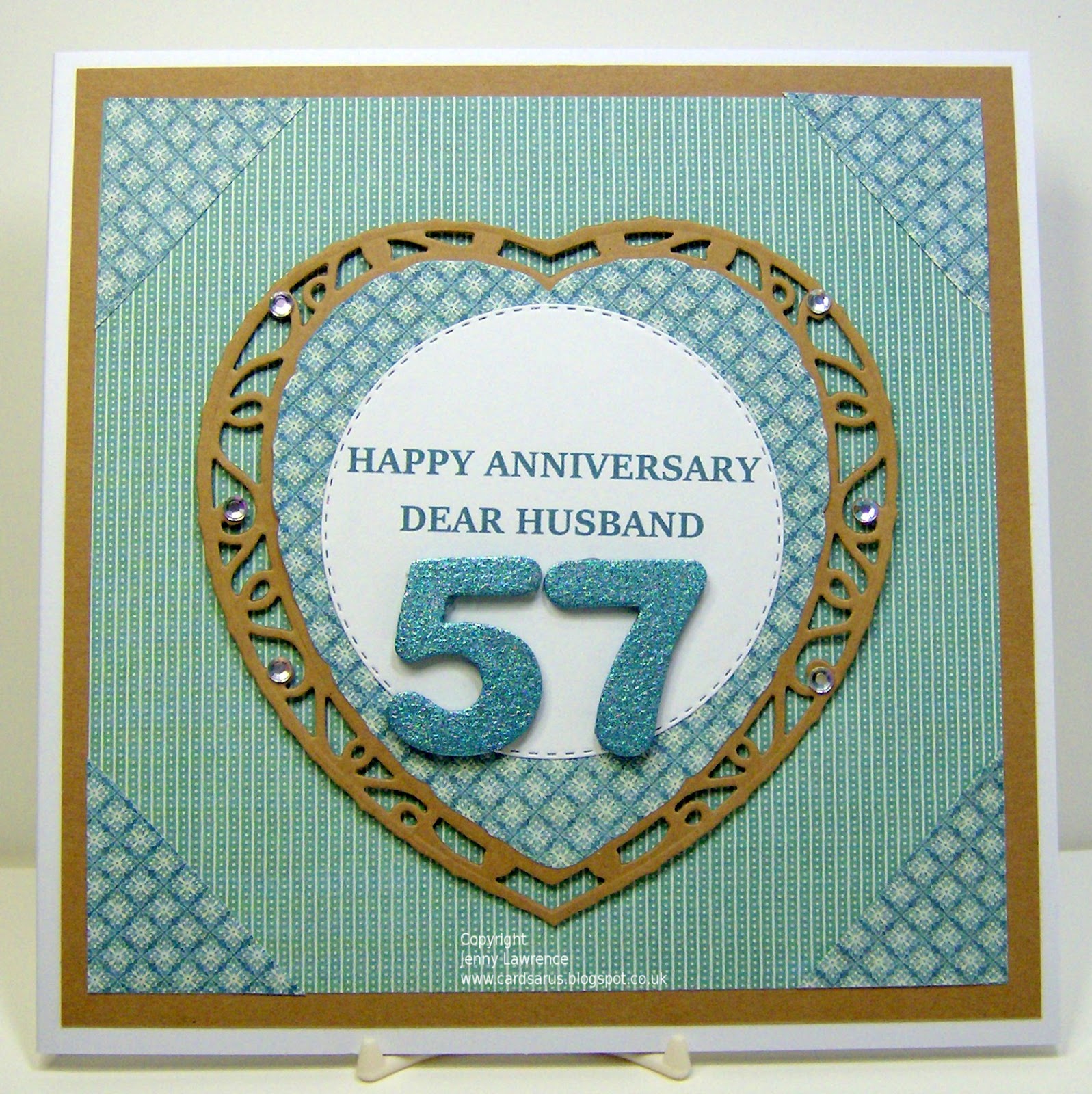 CARDSARUS: HUSBAND'S 57th ANNIVERSARY CARD