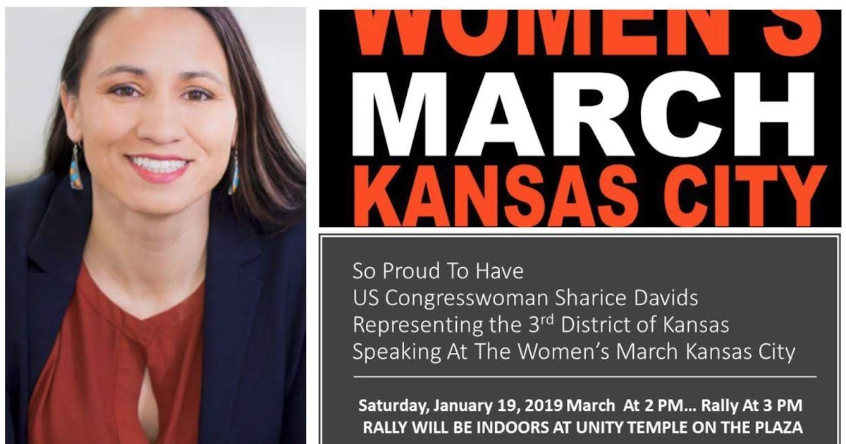 CONGRESSWOMAN SHARICE DAVIDS HEADLINES KANSAS CITY WOMEN'S MARCH 2019 ...