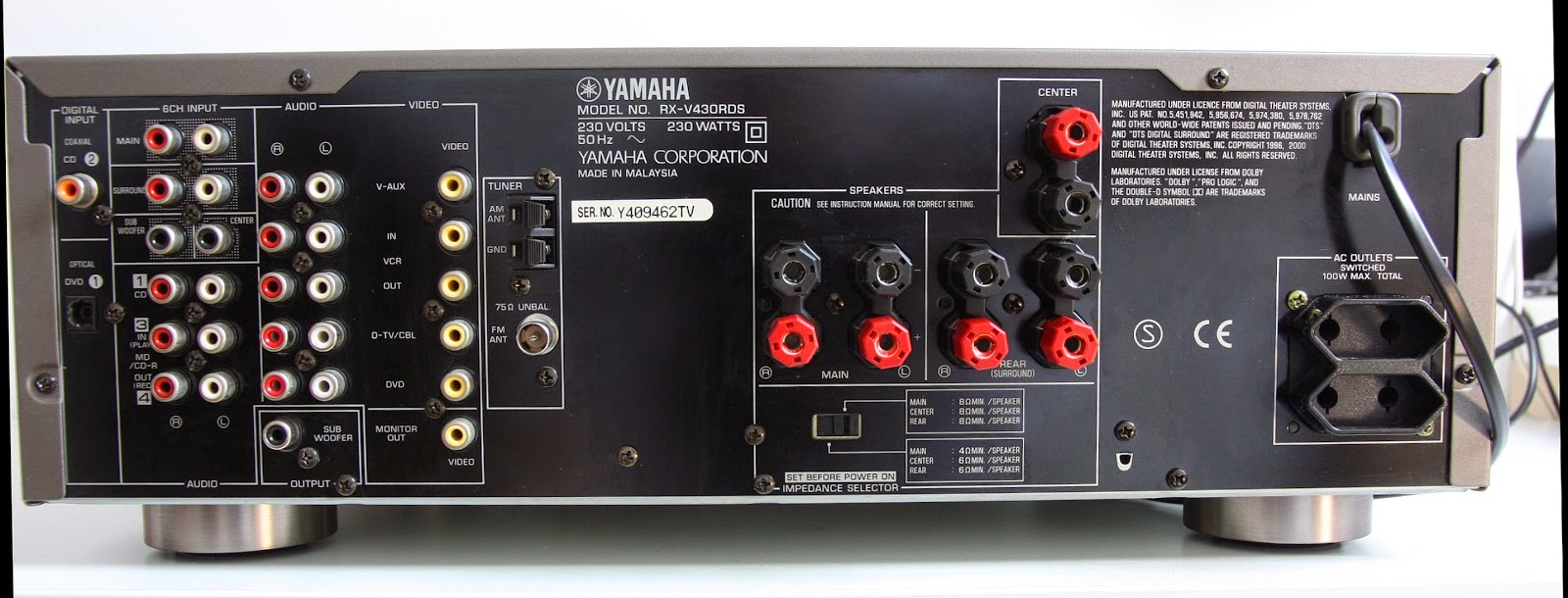 Yamaha RX-V430RDS - AV Receiver | AudioBaza
