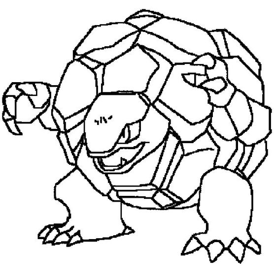 Geodude Coloring Page Coloring Pages