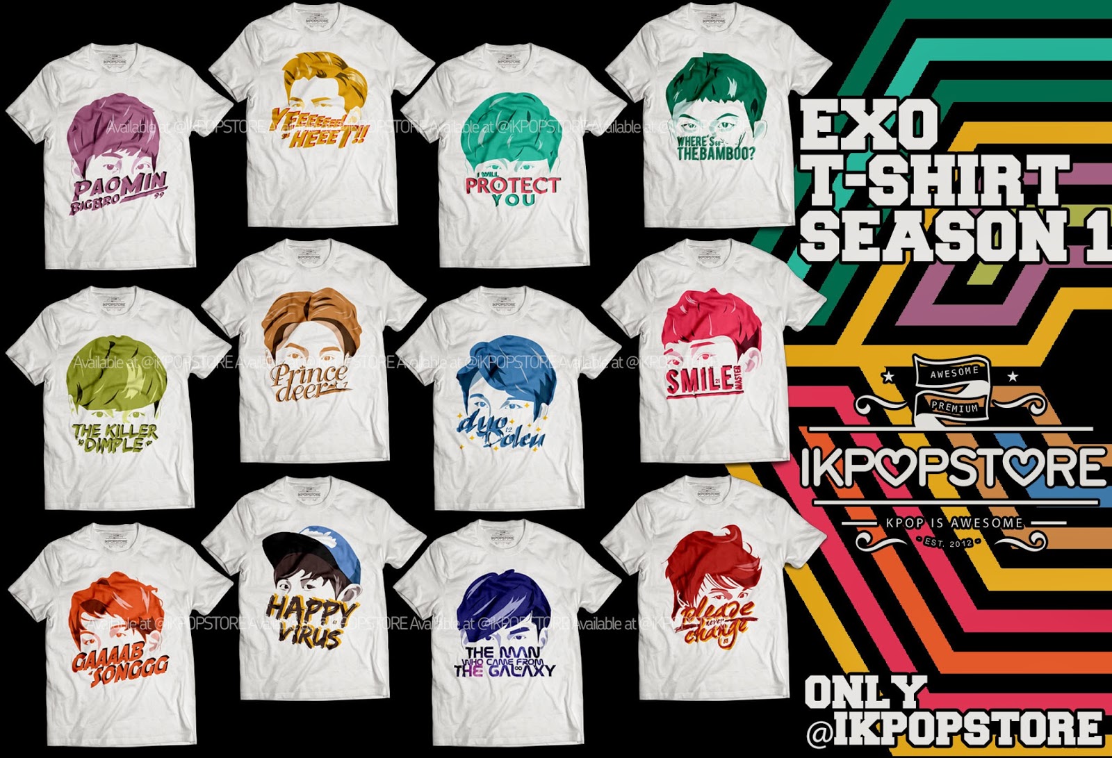 EXO T-Shirt Season 1 ~ iKPOP STORE
