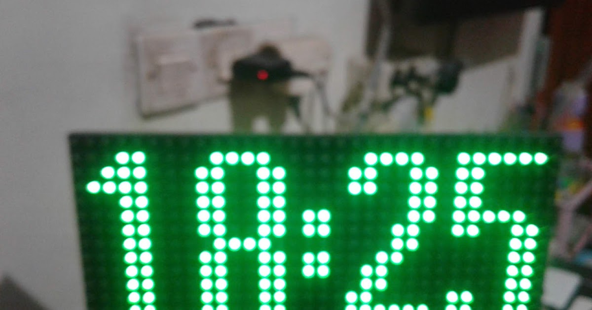 Jam waktu sholat dengan 1 (satu ) panel p10 arduino dengan tampilan ...
