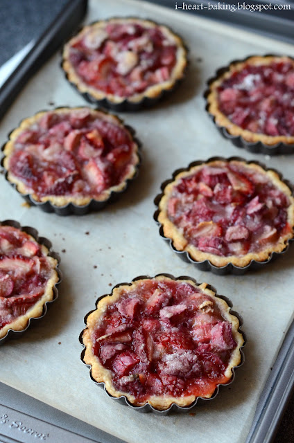 i heart baking!: strawberry rhubarb tartlets