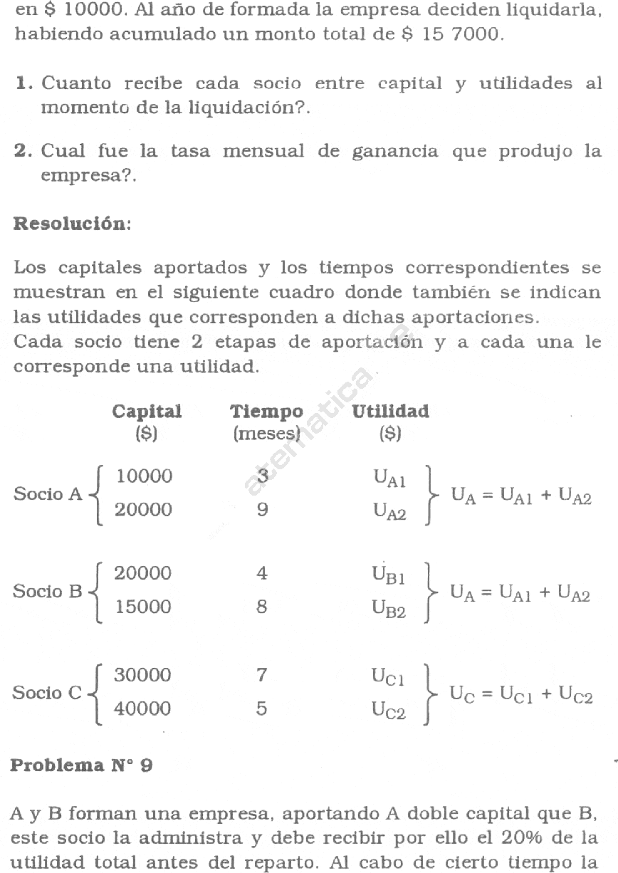 REPARTO PROPORCIONAL Y REGLA DE COMPAÑIA PROBLEMAS RESUELTOS ...