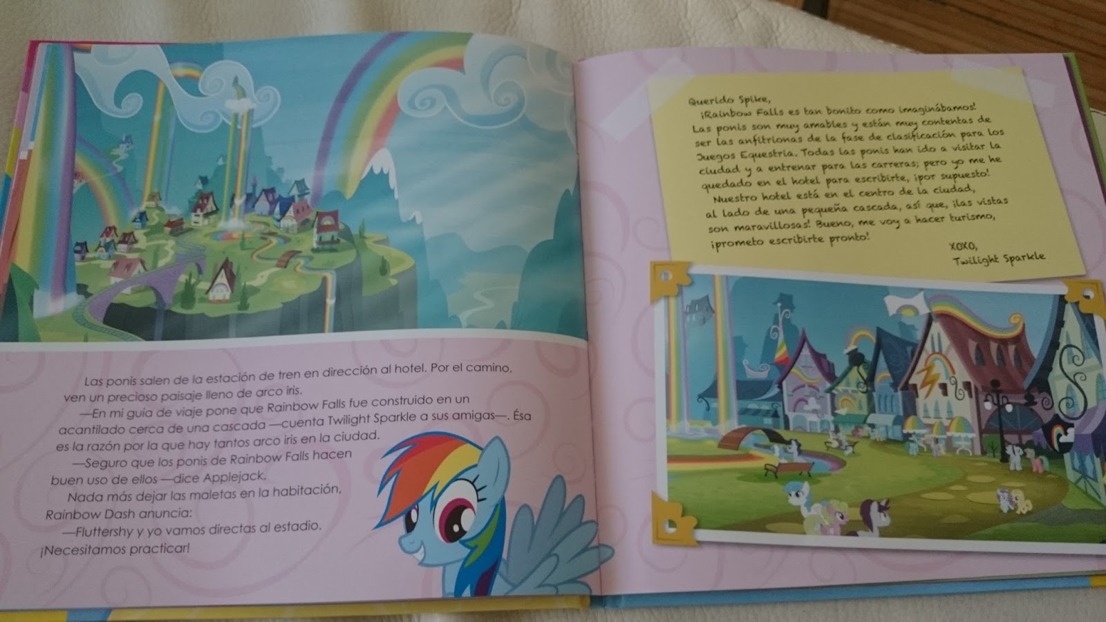 Libros que hay que leer: "Bienvenidos a Rainbow Falls" - My little Pony