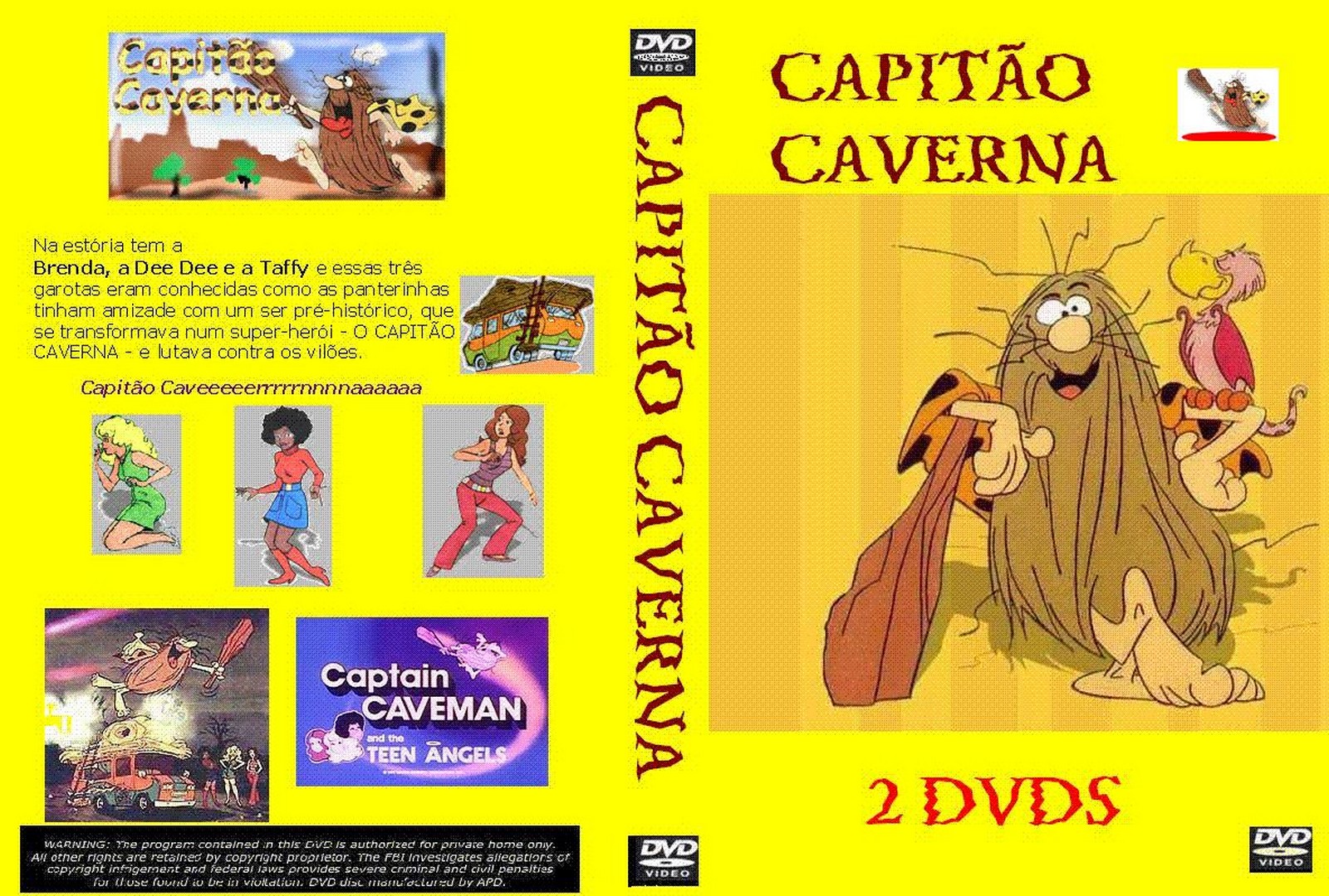 Tudo em um Quadrinhos, desenhos, curiosidades etc: Capitão Caverna e as Panterinhas (Captain ...