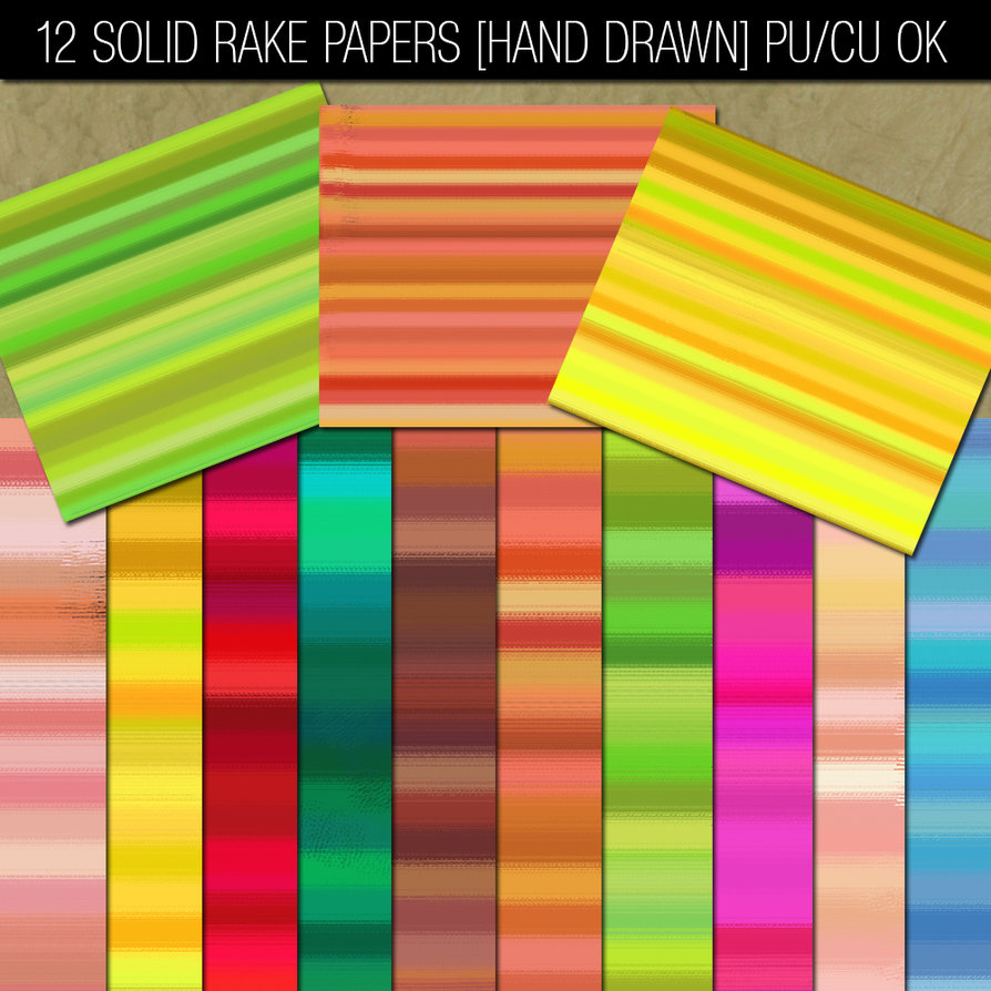 CREATIVE MIND PATTERN STUDIO: SOLID RAKE PATTERNS