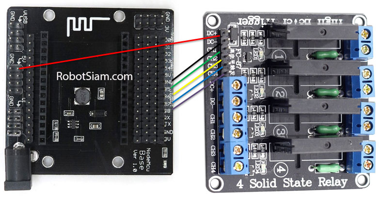 โปรเจค NodeMCU + Relay ควบคุมอุปกรณ์ไฟฟ้า ผ่าน WiFi