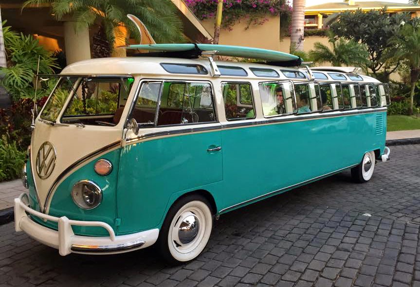 Just A Car Guy: VW bus limo on Maui... very very cool. Thanks Ben!