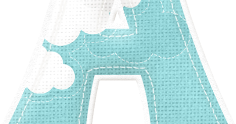 Alfabeto Celeste con Nubes. - Oh my Alfabetos!