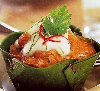 Ho Mok Pla - Thai Food Recipe - Fish Curry Wrapped