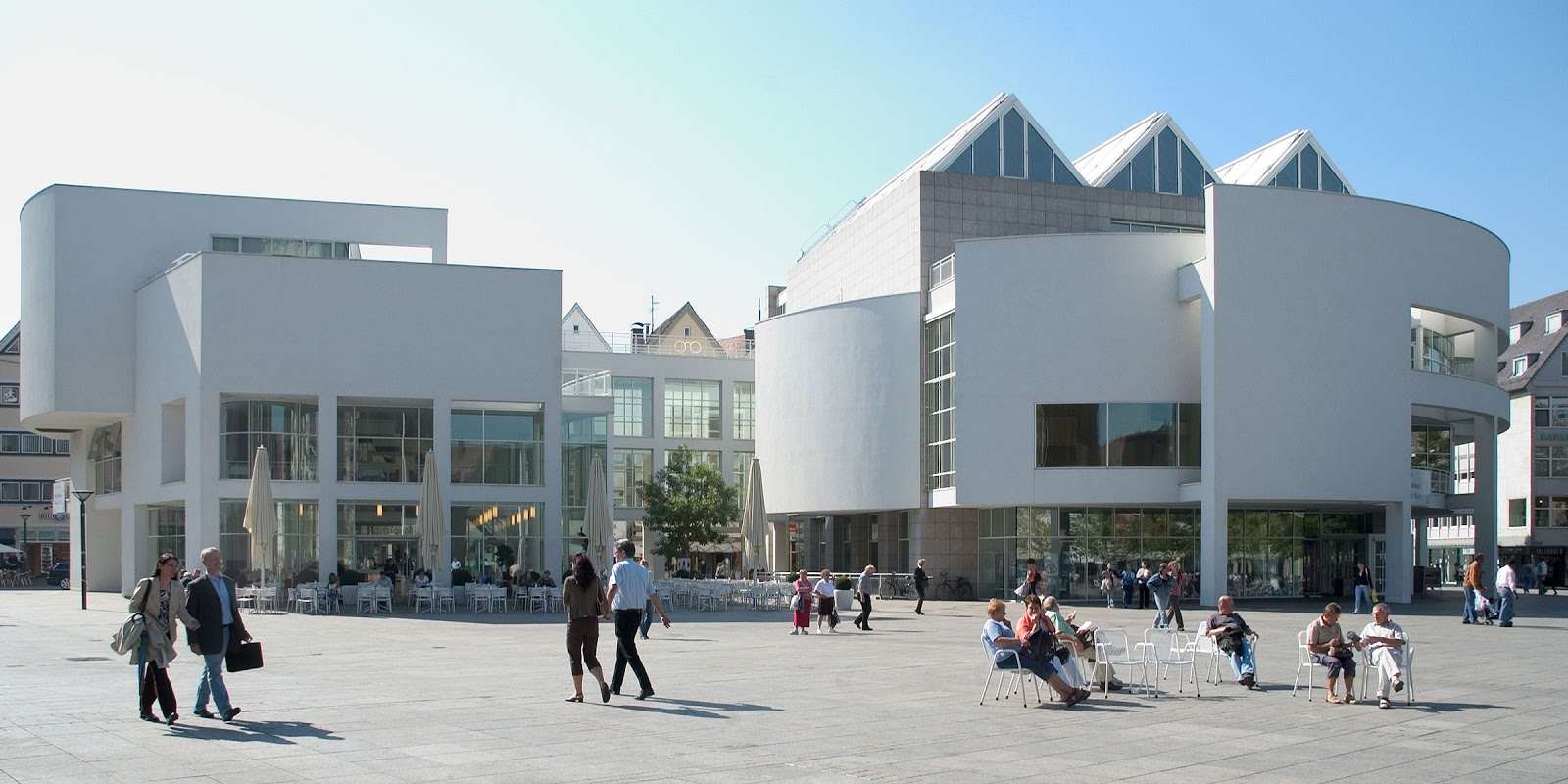 PRANCHETA DE ARQUITETO: PROJ CULTURAL: ULM STADHAUS BY RICHARD MEIER, ULM