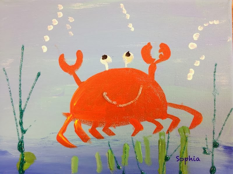 Rainbow Art Class: Crab