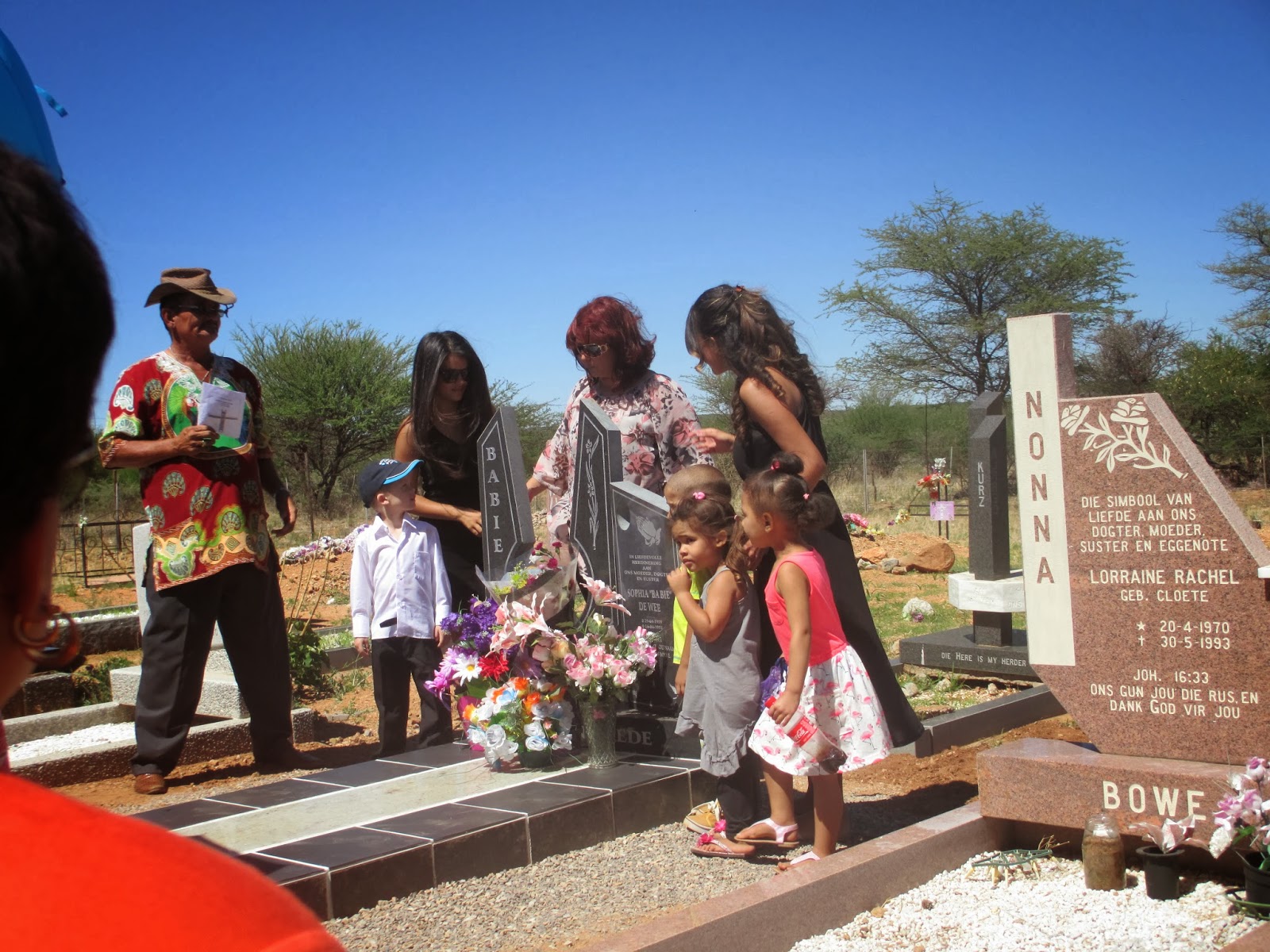 Loletta in Namibia: Tombstone Dedication