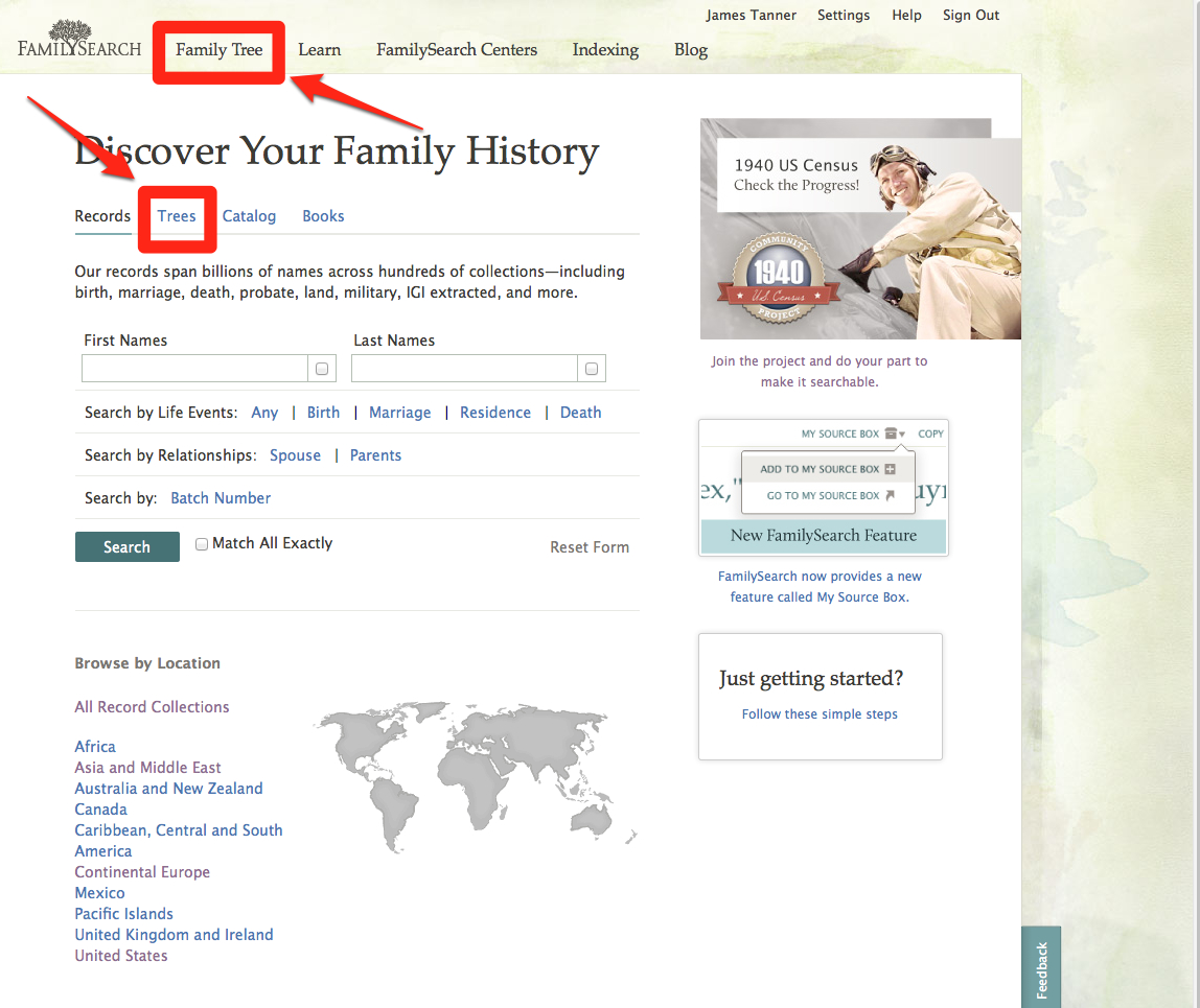 Genealogy's Star: Signing in to FamilySearch.org and Family Tree